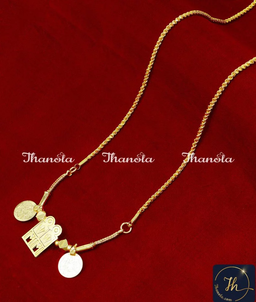 Buy One Gram Gold Plated Namam Tamil Thali Chain Designs